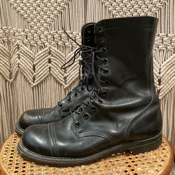Biltrite | Shoes | Vintage Biltrite Vulcan Work Boots Moto Boots Lace ...